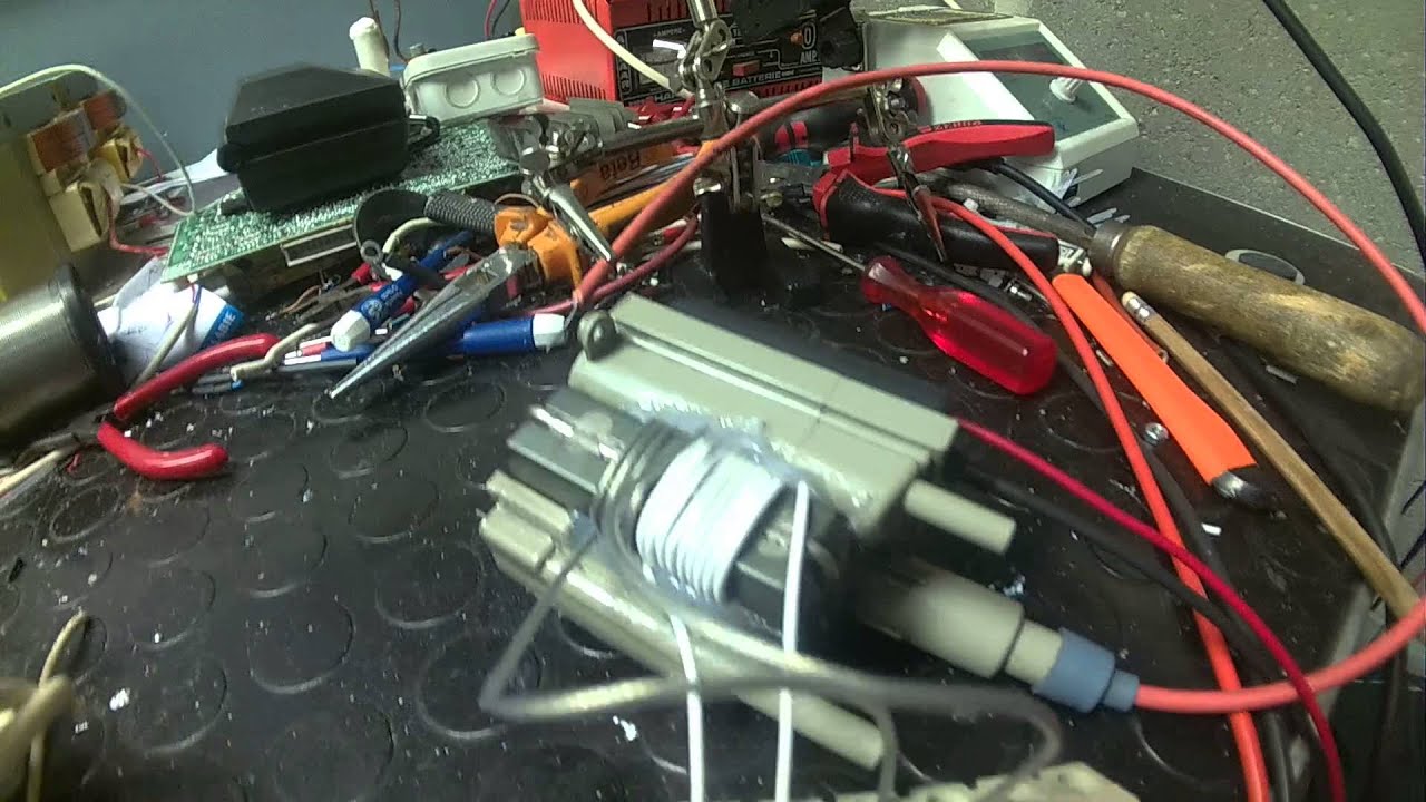 15Kv flyback with an 2n3055 transistor - YouTube