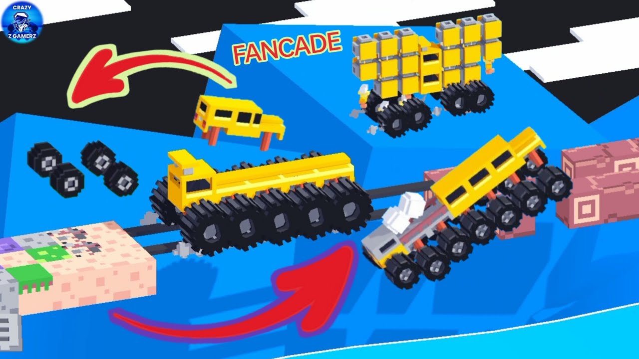 Fancade Drive Mad Monster Truck And Crazy Cars Level Gameplay - YouTube
