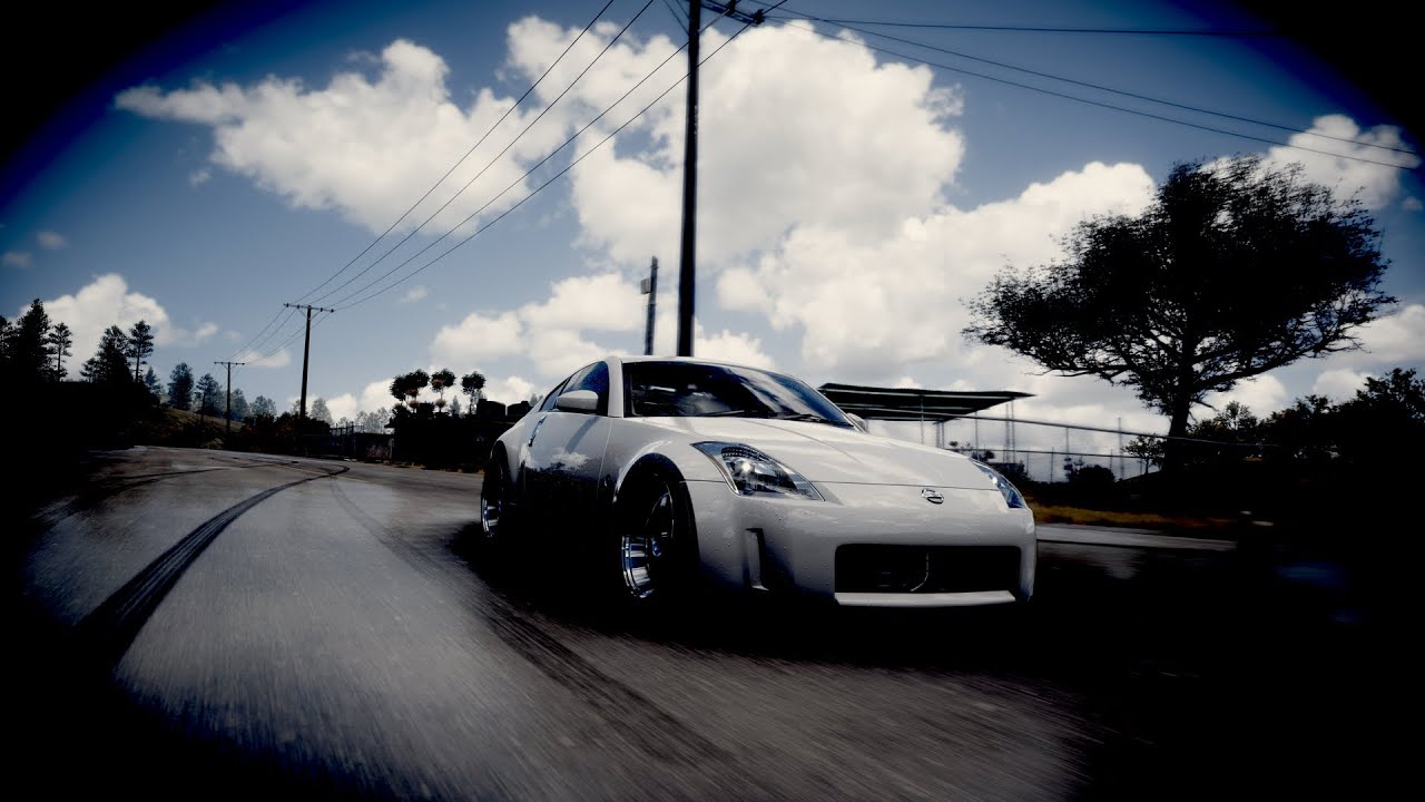 SLIPPING and SLIDING in my 350z During a THUNDERSTORM - YouTube