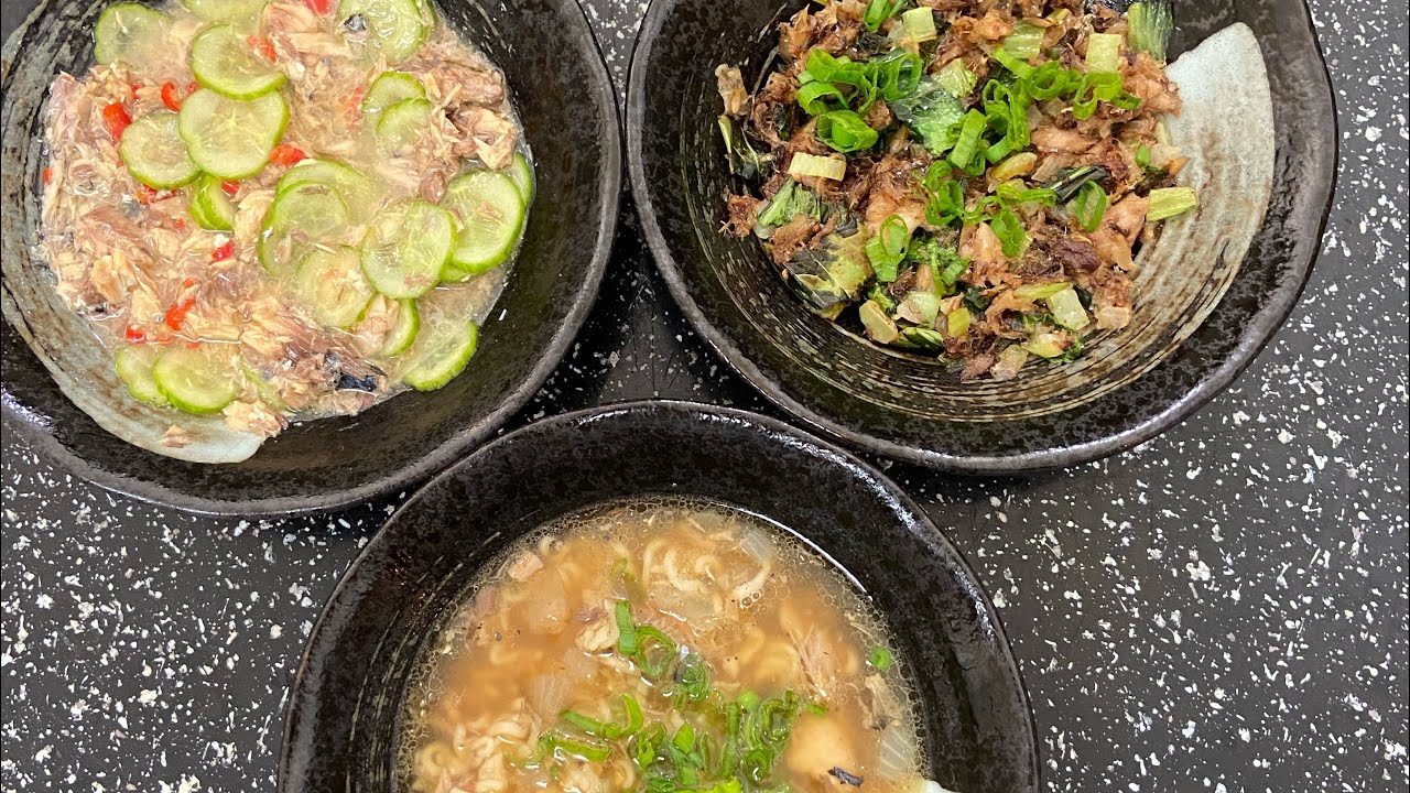 Kosraen Style Canned Mackerel 3 Ways - YouTube