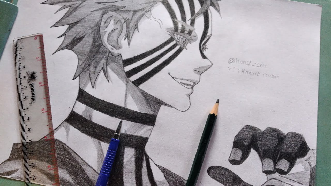 drawing akaza | kimetsu no yaiba - YouTube