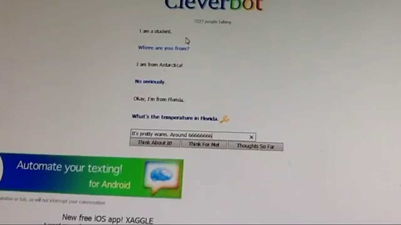 Cleverbot doesn't make cents! - YouTube