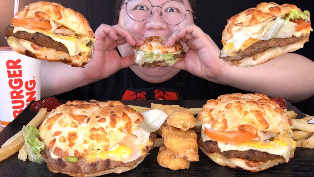 SUB) 응.?[ 버거킹 신메뉴 햄버거 더콰트로치즈 더콰트로치즈X 🍔 ] 리뷰 먹방 Burger King New Menu ...