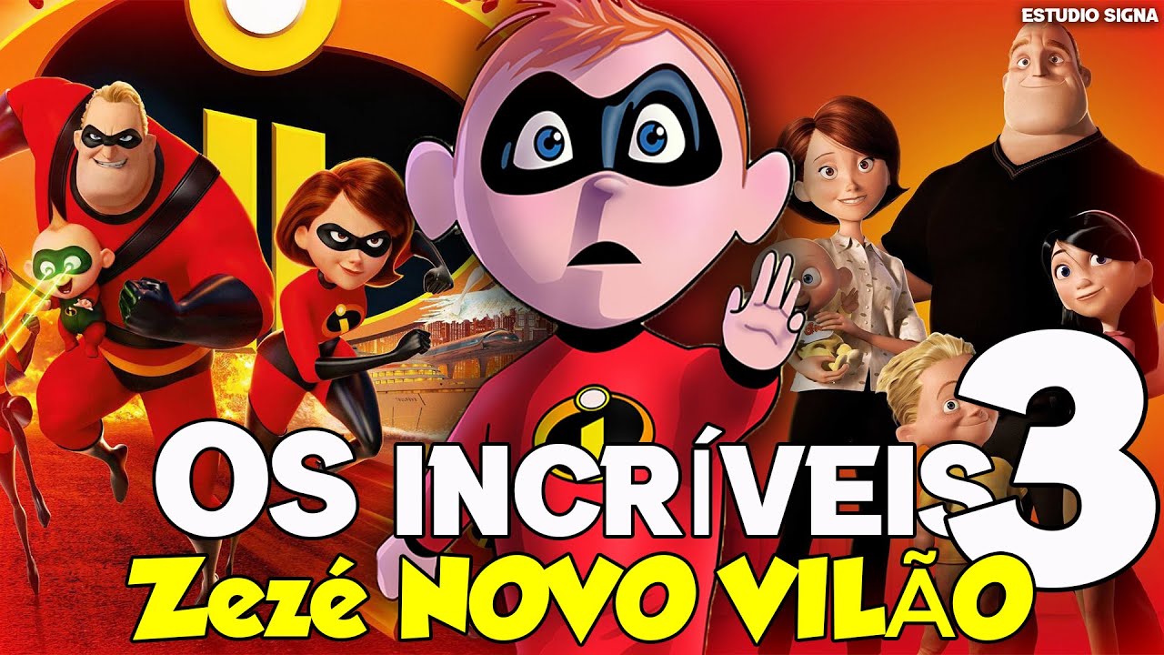 Os Incríveis 3 Zezé Novo VILÃO Diretor Brad Bird Falo Sobre Continuação ...