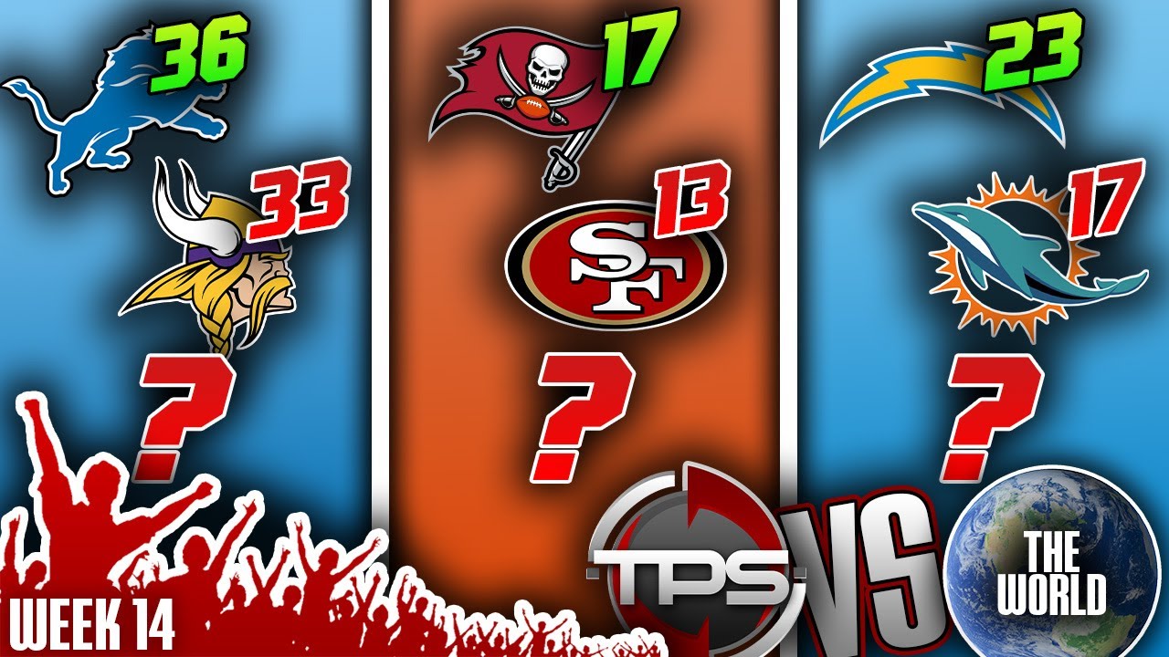2022 NFL Week 14 PICKS, PREDICTIONS & PRIZES! TPS vs THE WORLD!!! - YouTube