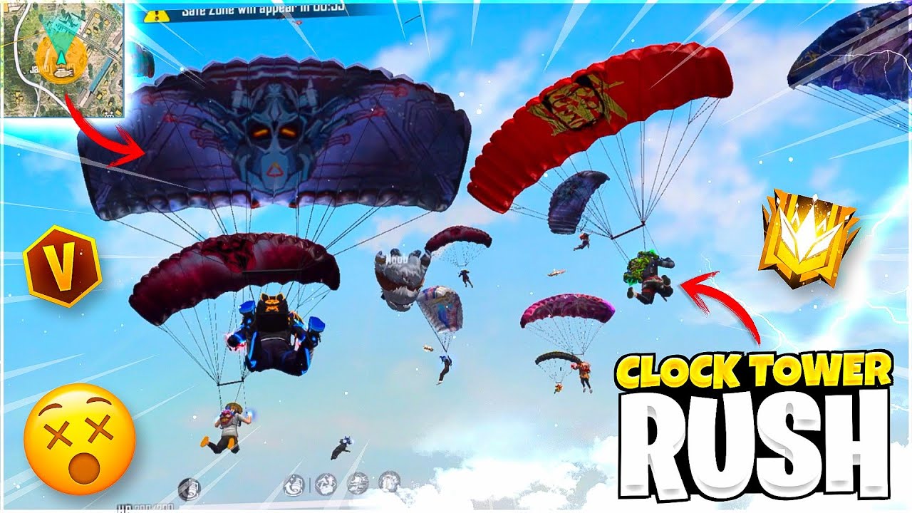 Free Fire Clock tower Rush Gameplay - Garena free fire - YouTube