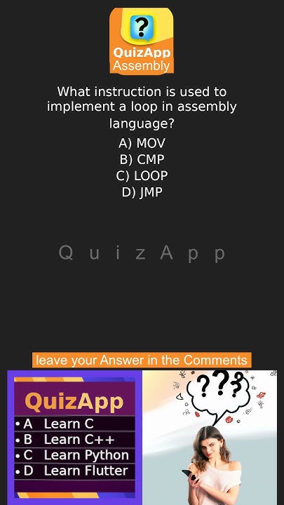Assembly What instruction is used to implement a loop in assembly language - YouTube