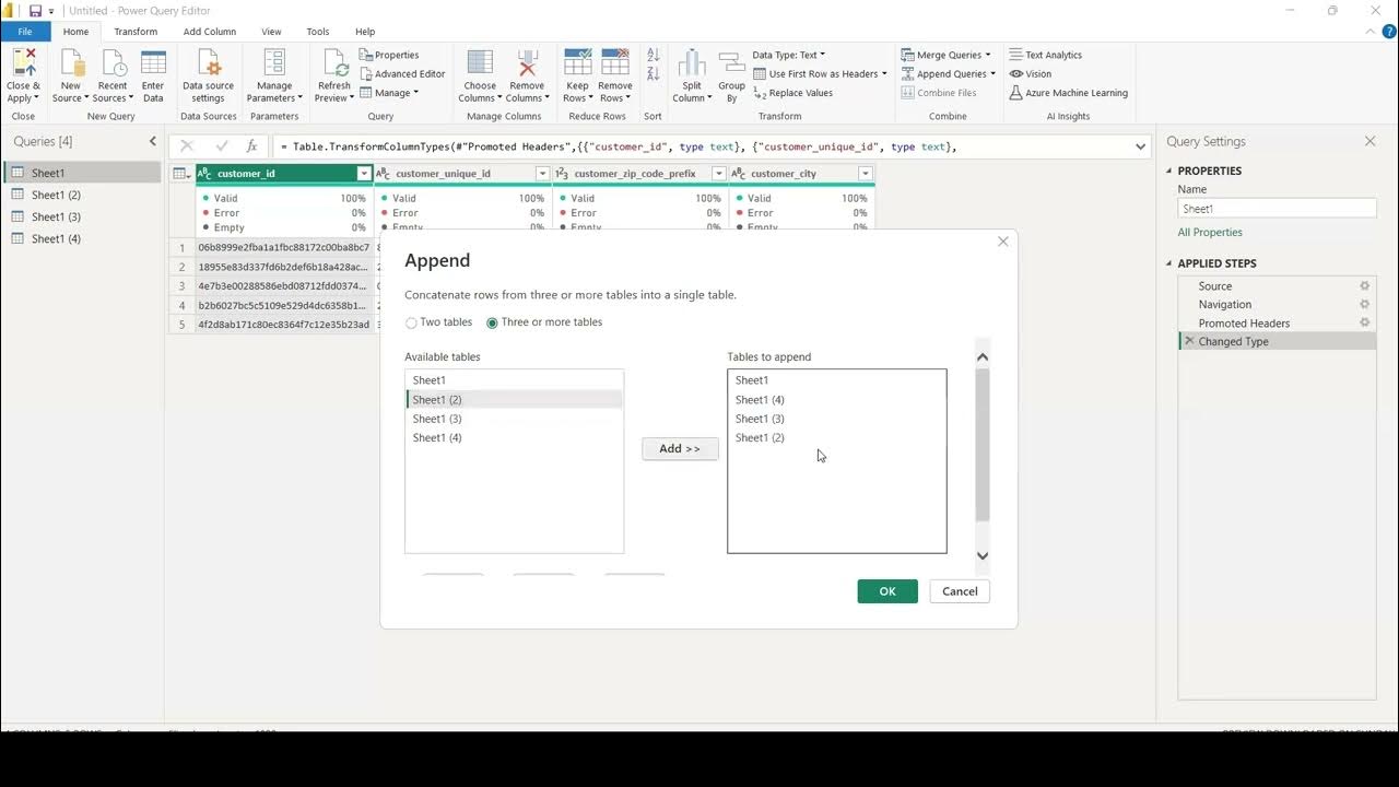 How To Combine Tables In Power BI | Merge Queries And Append Queries in ...