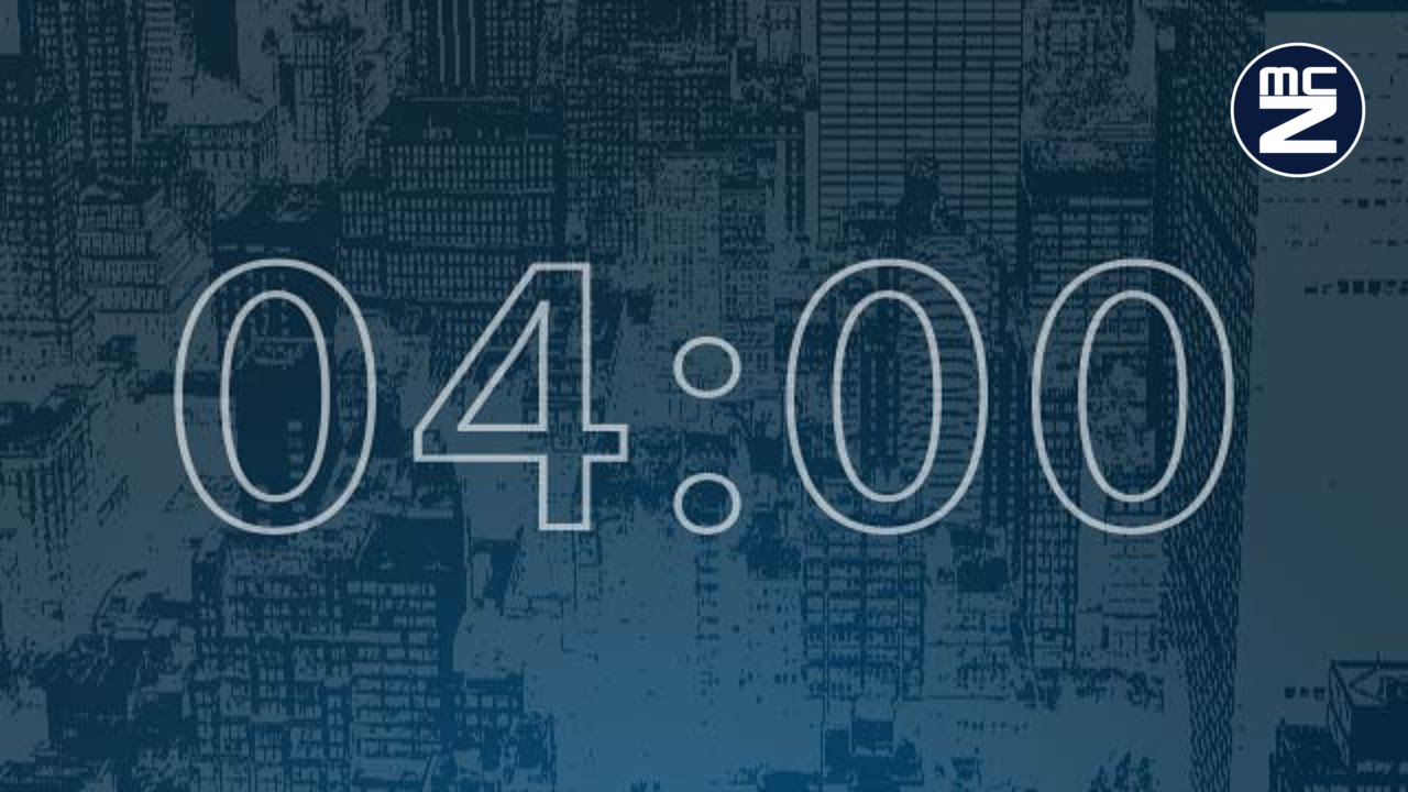 4 Minute Timer ⏰ Urban Countdown with Music – New York City Vibes ...