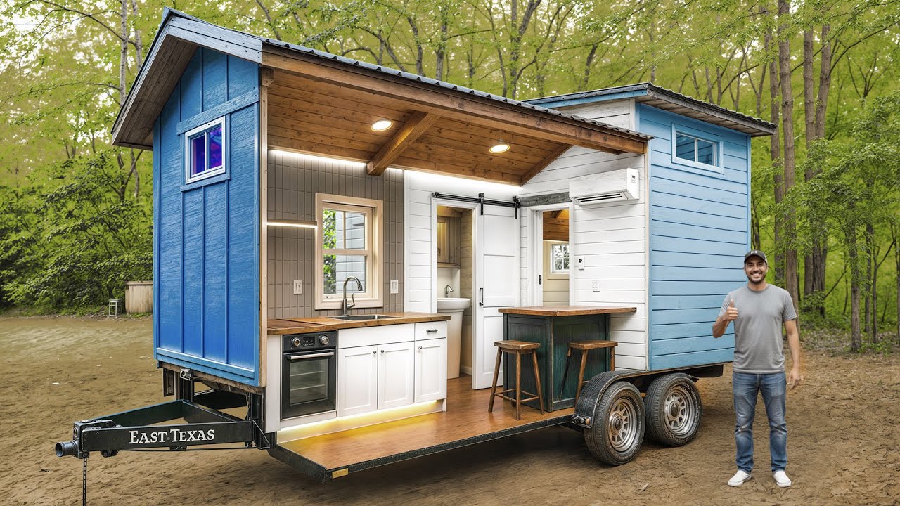 Man Builds Amazing Tiny Mobile Home from Scratch - YouTube