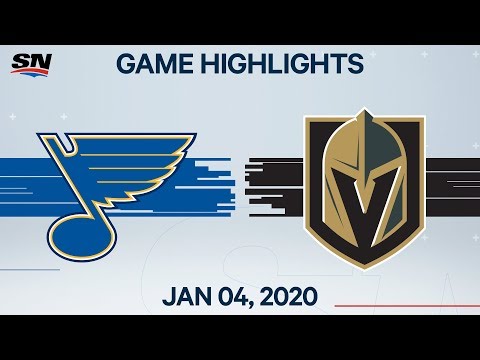 NHL Highlights | Blues vs Golden Knights - Jan. 04, 2020