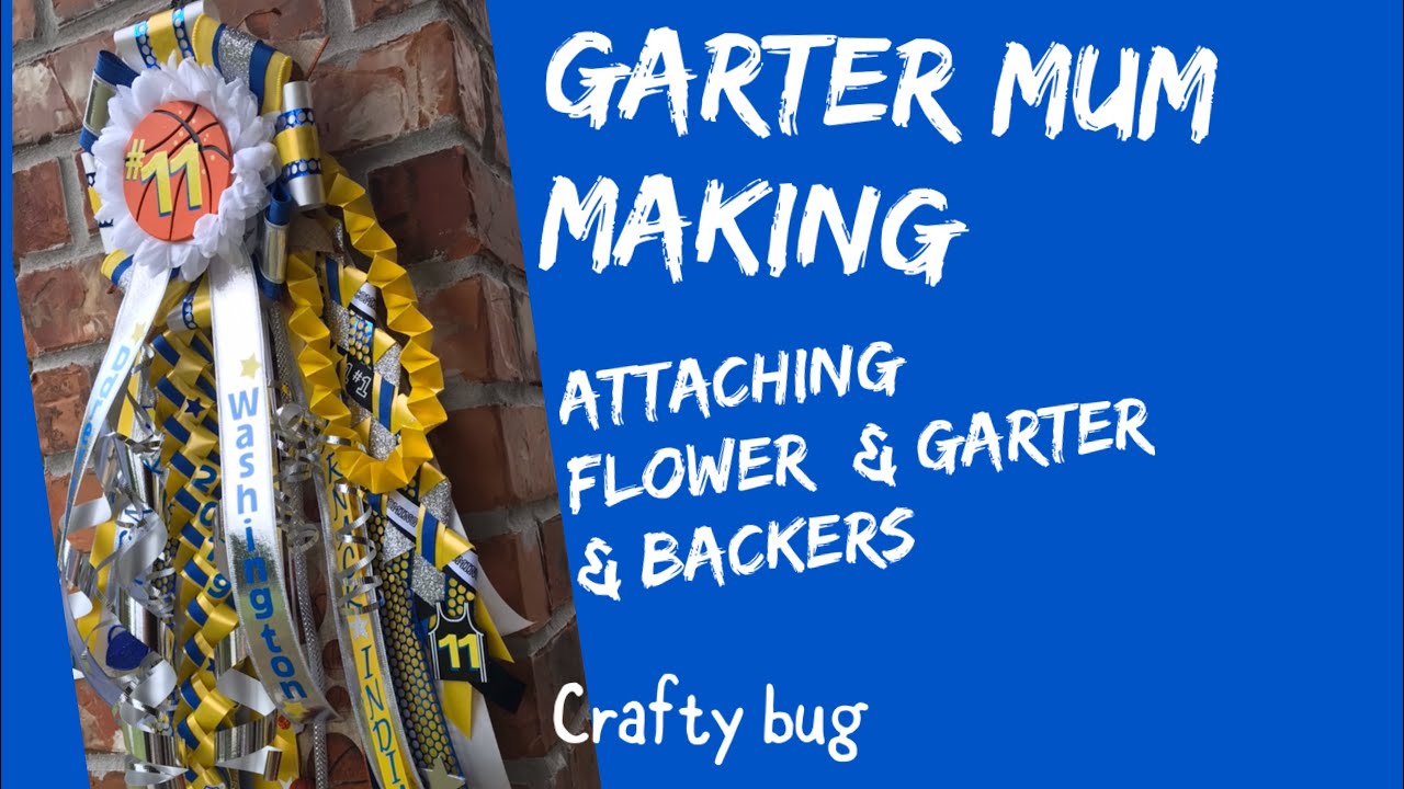 Homecoming Garter mum Tutorial; Securing Flower, garter & backers; how ...