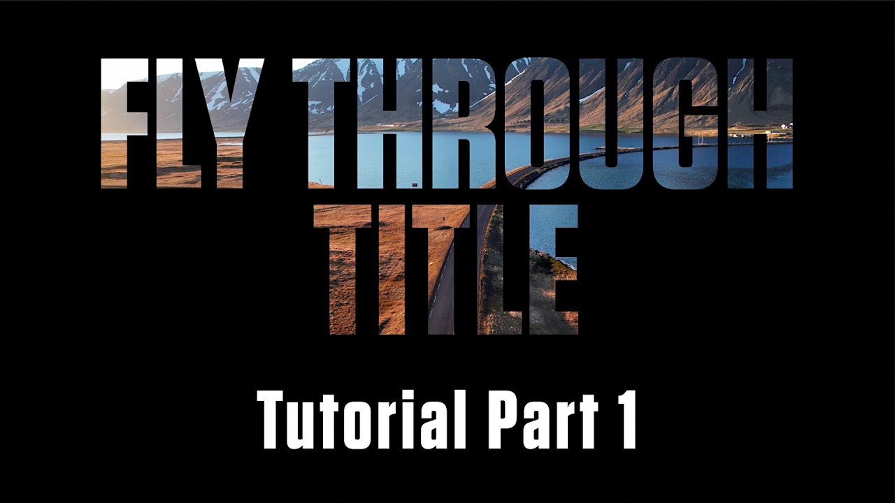 DaVinci Resolve Tutorial Fly Through Titles Part 1 - YouTube