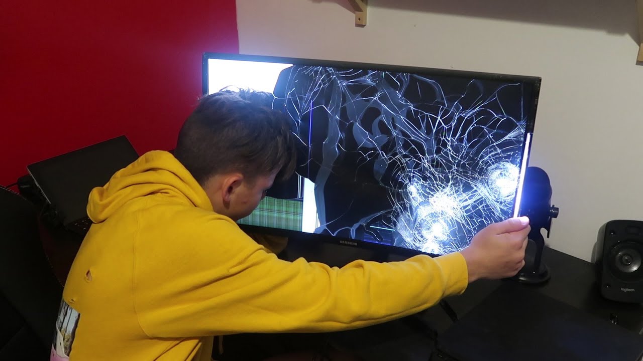 We Smashed a $1000 Monitor - YouTube