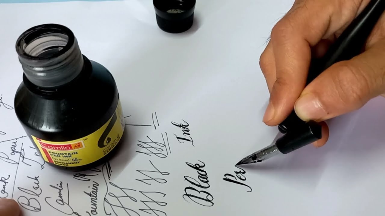 Camlin Permanent Black Ink review - YouTube