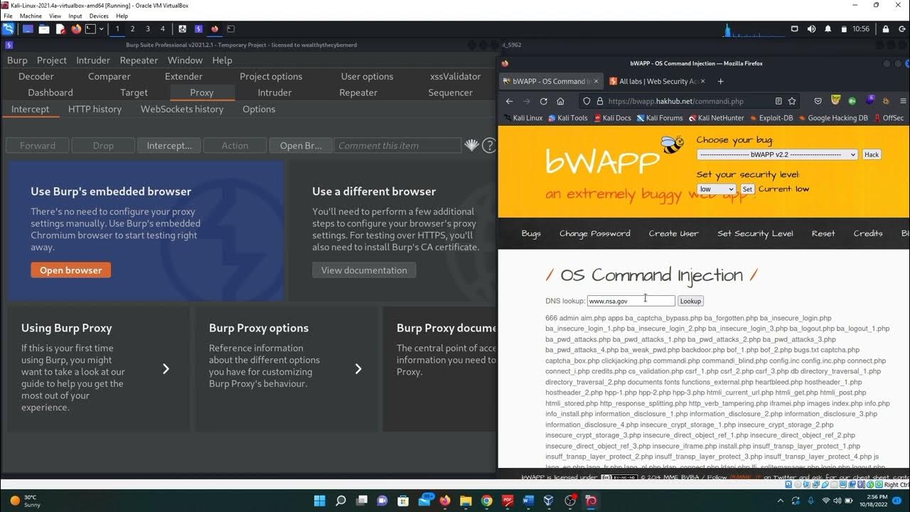 Os Command Injection Bwapp Youtube