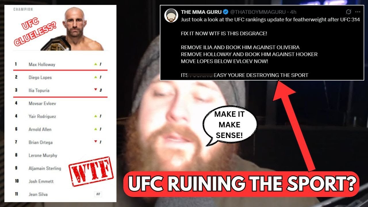 THE MMA GURU GOES OFF ON THE UFC FOR MAKING A MESS OF THE FEATHERWEIGHT ...