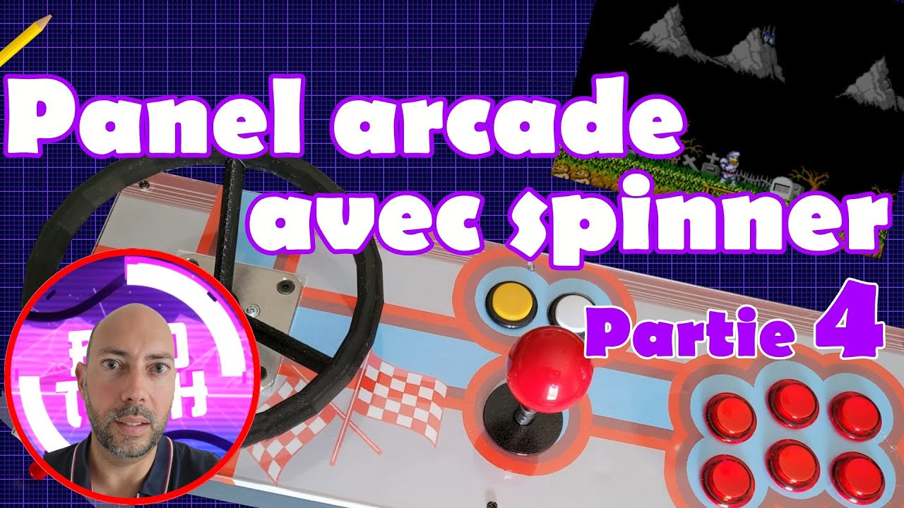 Construction d'un panel arcade avec volant et Spinner fait maison ...