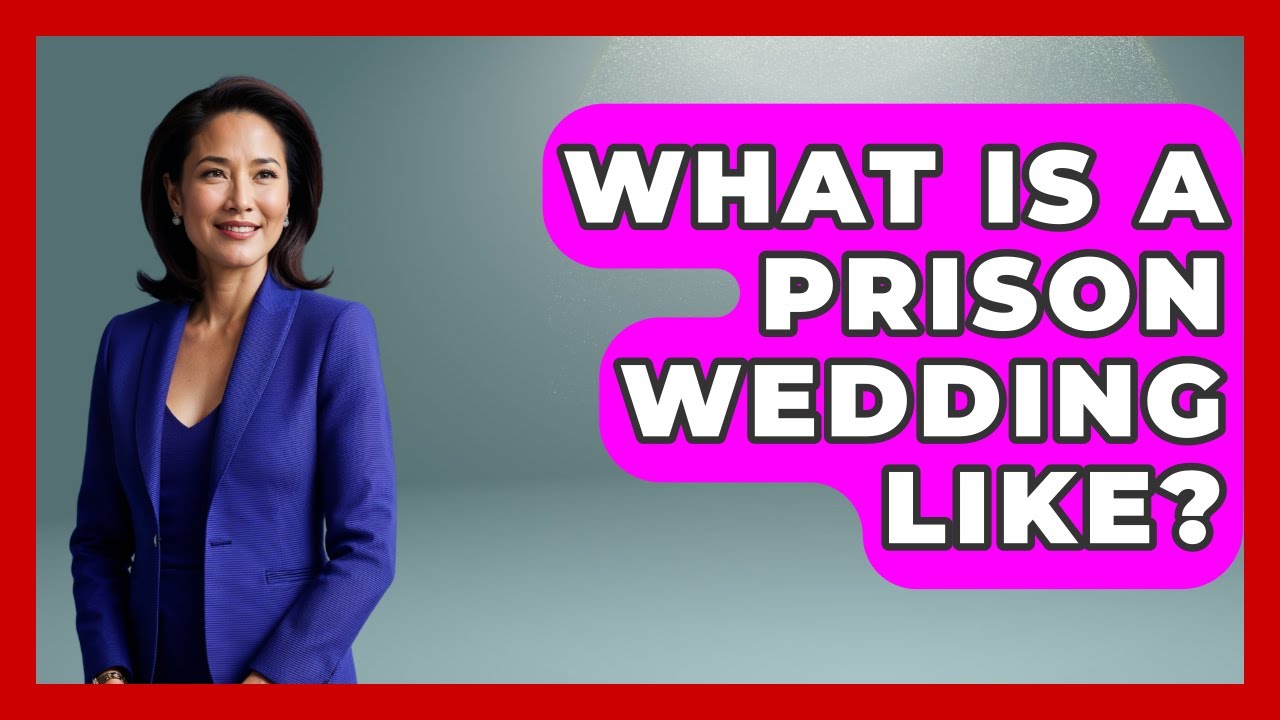 What Is A Prison Wedding Like? - Jail & Prison Insider - YouTube