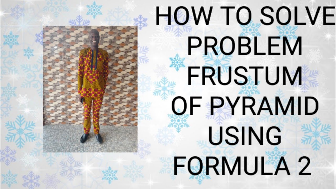 Volume of Frustum of a pyramid using formula 2 - YouTube
