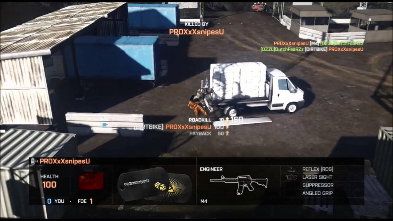 BF4 epic road kill - YouTube