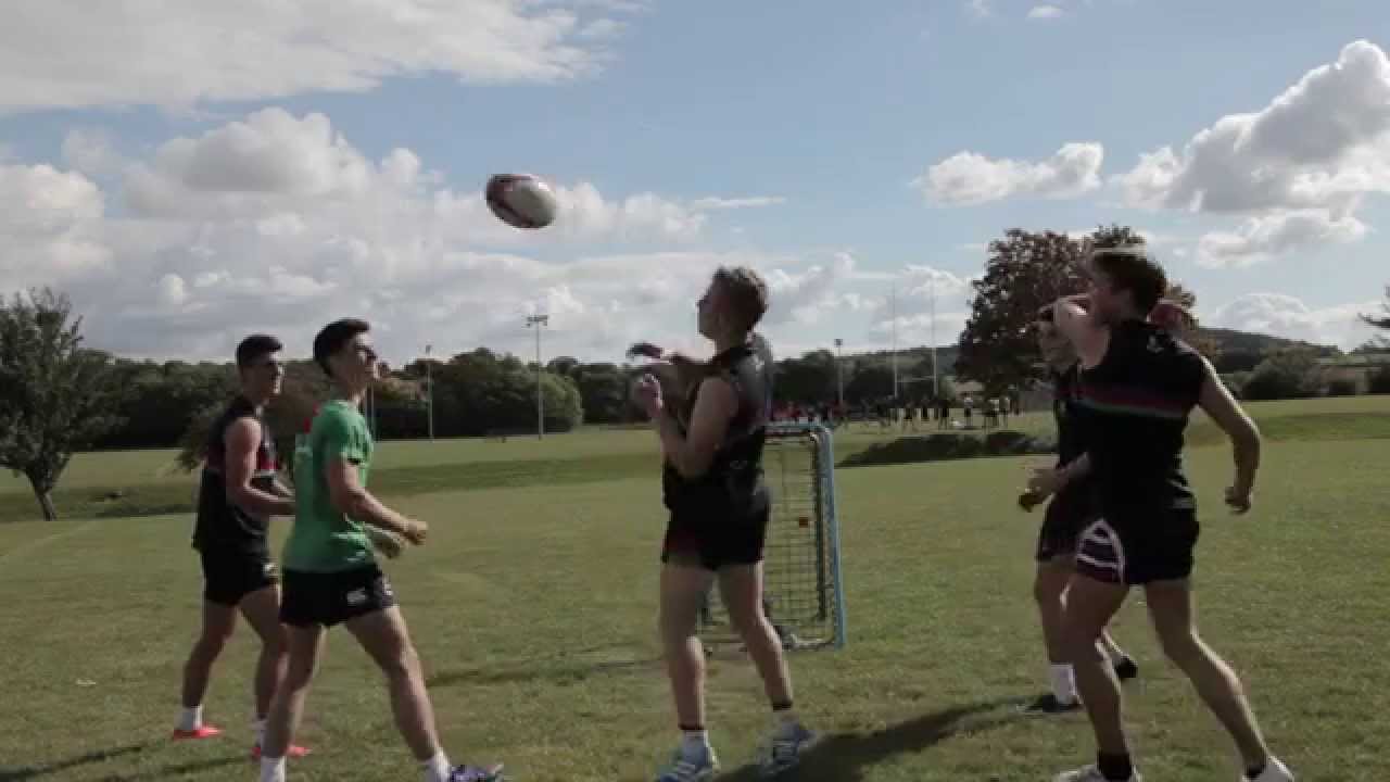Millfield Rugby train with the Crazy Catch - YouTube