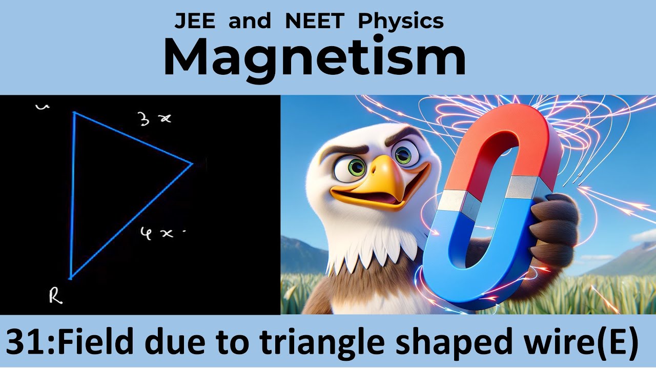 31. Magnetism | Magnetic field due to triangle shaped conductor ...