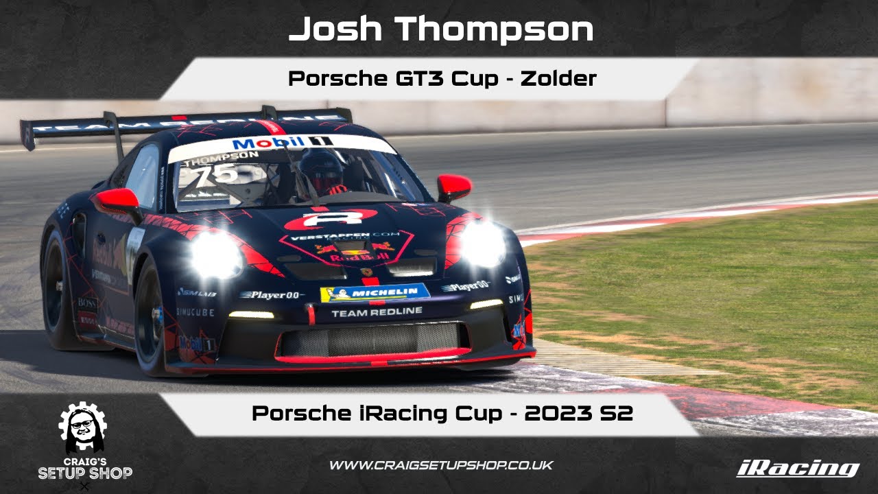 iRacing - 23S2 - Porsche GT3 Cup - Porsche iRacing Cup - Zolder - JT ...