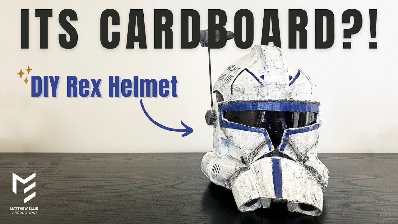 How To Make a CAPTAIN REX CARDBOARD HELMET! - YouTube