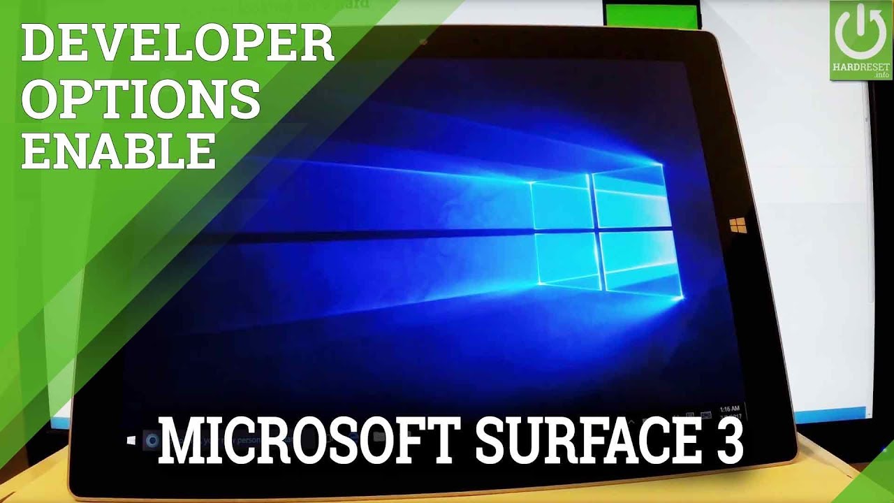 MICROSOFT Surface 3 Developer Options / Windows Developer - YouTube