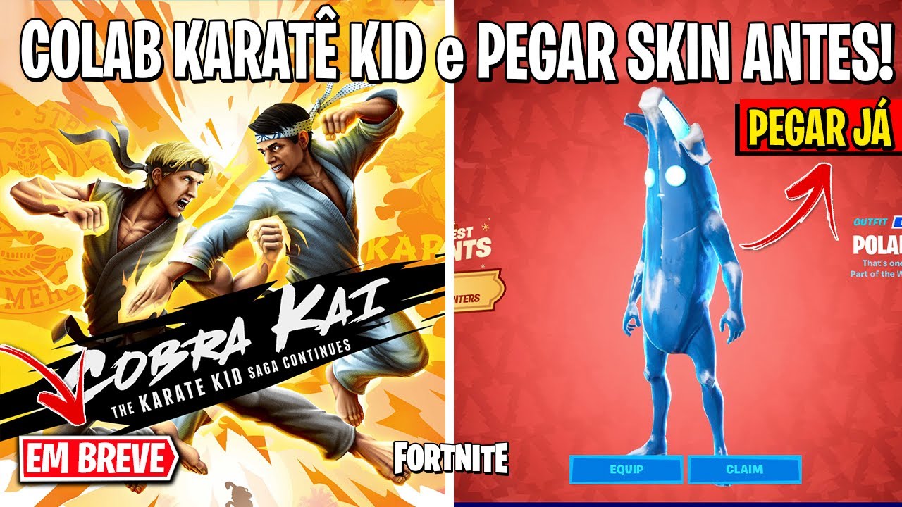 FORTNITE - DESBLOQUEAR SKINS DE NATAL, KARATÊ KID e DESAFIOS ROCKET ...