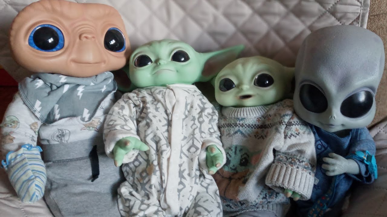 My alien reborn baby doll collection - YouTube