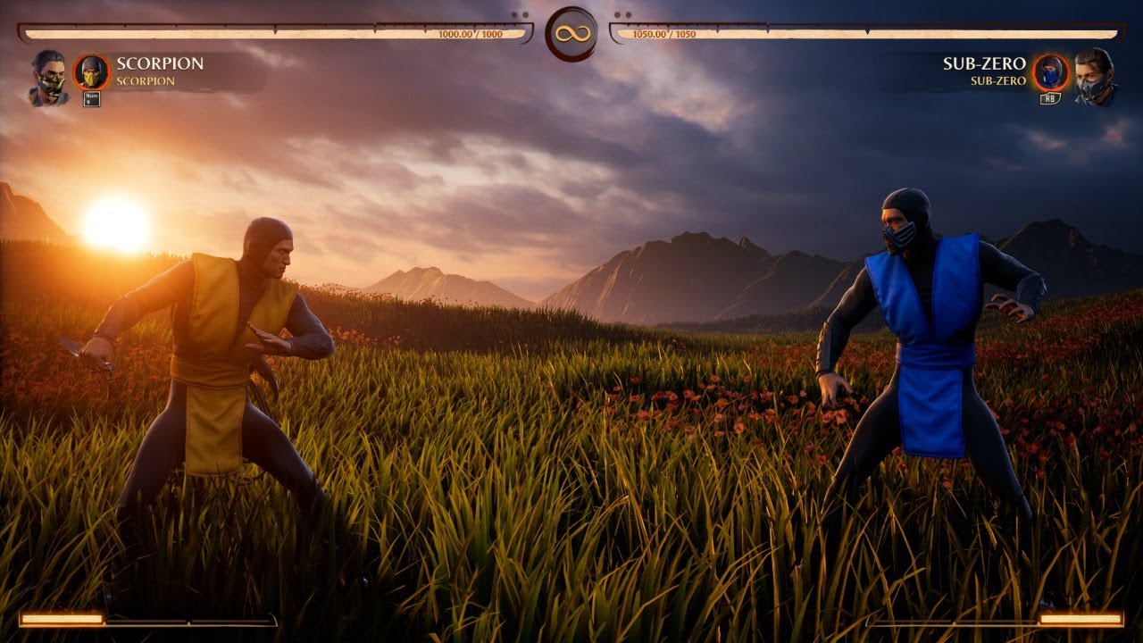 Mortal Kombat 1 - Scorpion Vs Sub Zero - The Field Stage Gameplay - YouTube