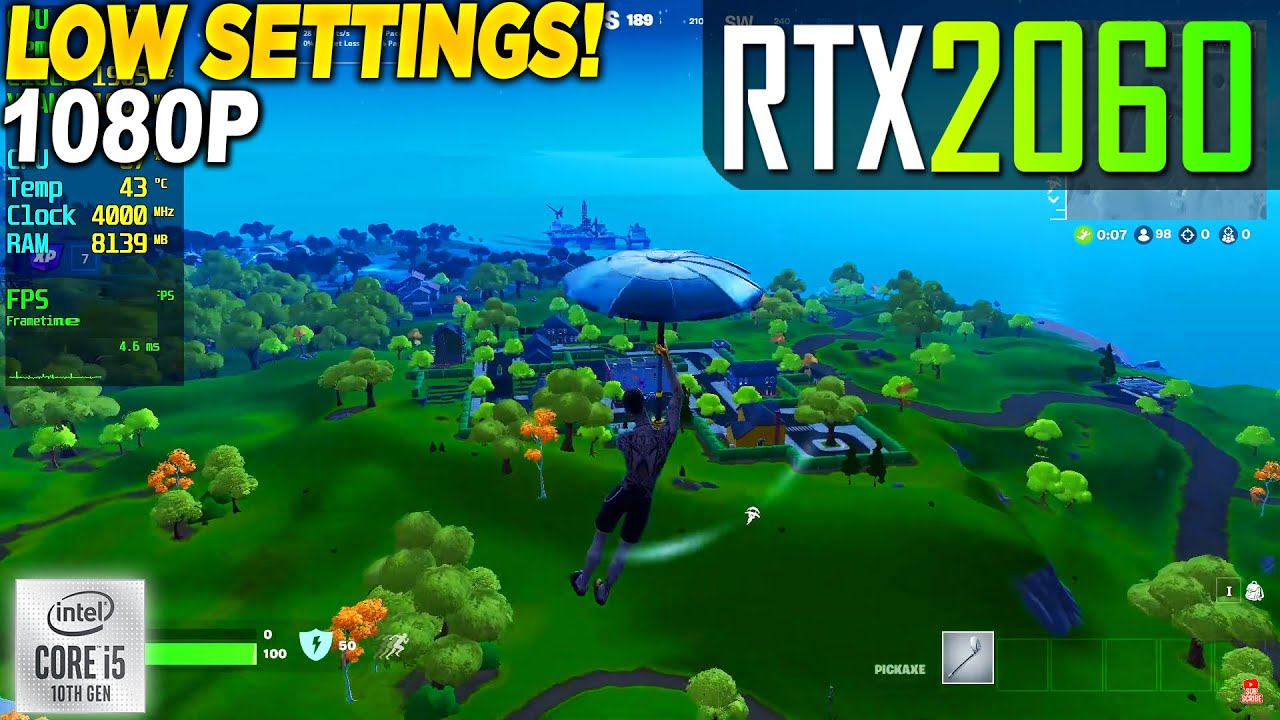 Fortnite Chapter 2 Remix RTX 2060 + İ5 10400F - 1080p Low, Performance ...