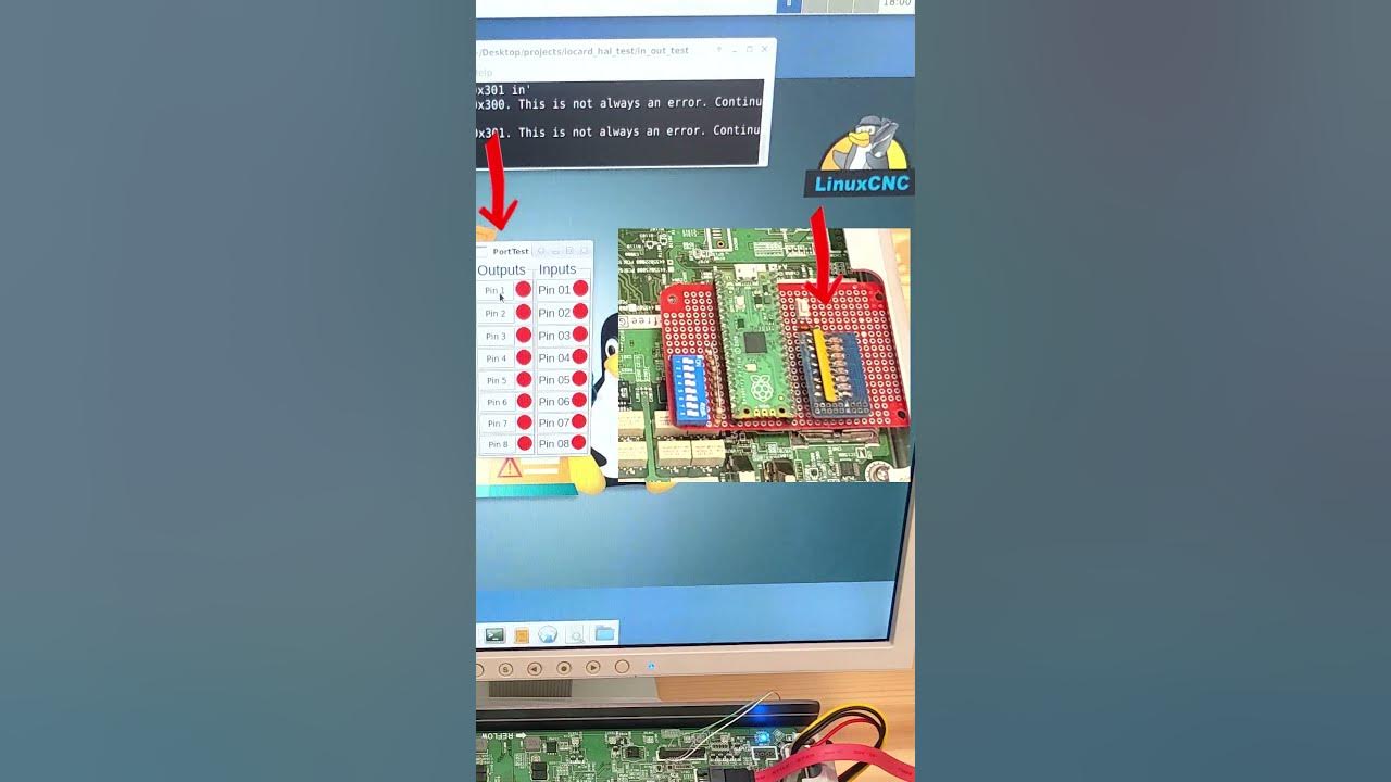 Linux CNC, LPC Bus 8 bit I/O Card project - YouTube