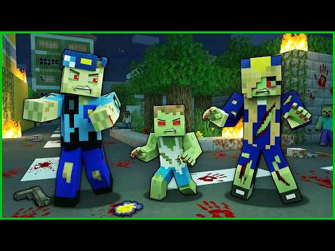 KEREM KOMİSER VE AİLESİ ZOMBİ OLDU! 😱 - Minecraft ZENGİN FAKİR HAYATI