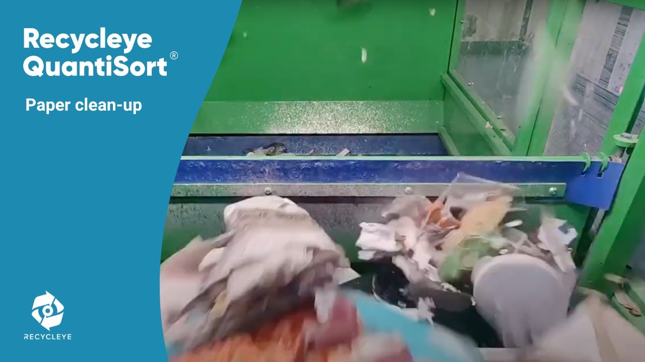 Ejecting Residue from a Fibre Stream - Recycleye QuantiSort® - YouTube