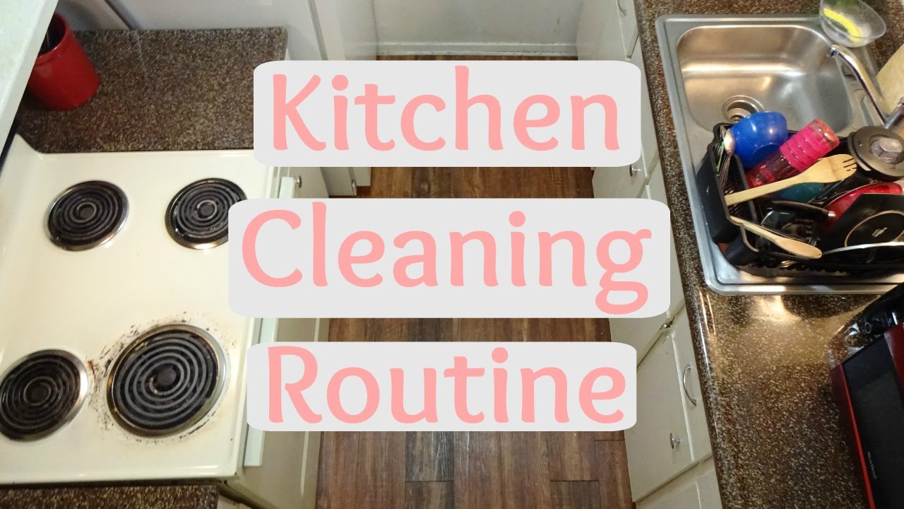 Kitchen Cleaning Routine | Speed Cleaning - YouTube