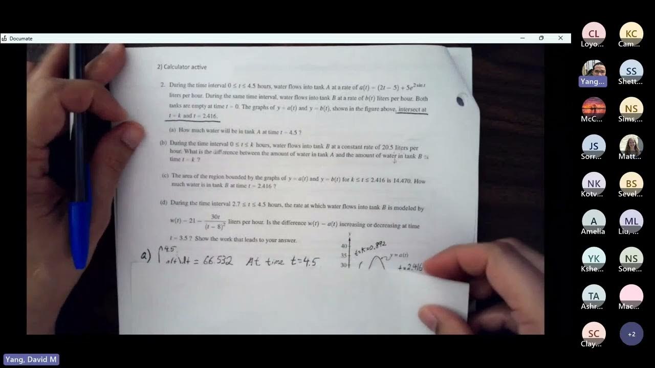 Last Minute AP Calc AB Exam Review Packet 8 FRQs - YouTube