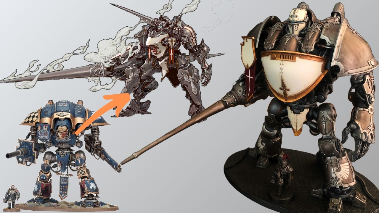 Making an Upright Imperial Knight: Steam-Knight Lancelot - YouTube