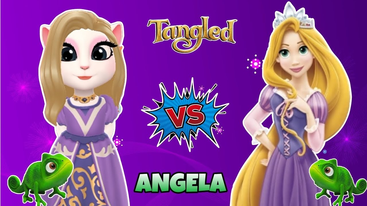My Talking Angela 2 new update gameplay ️🦋💓(Angela vs Tangled)🐲 ️🦋 ...