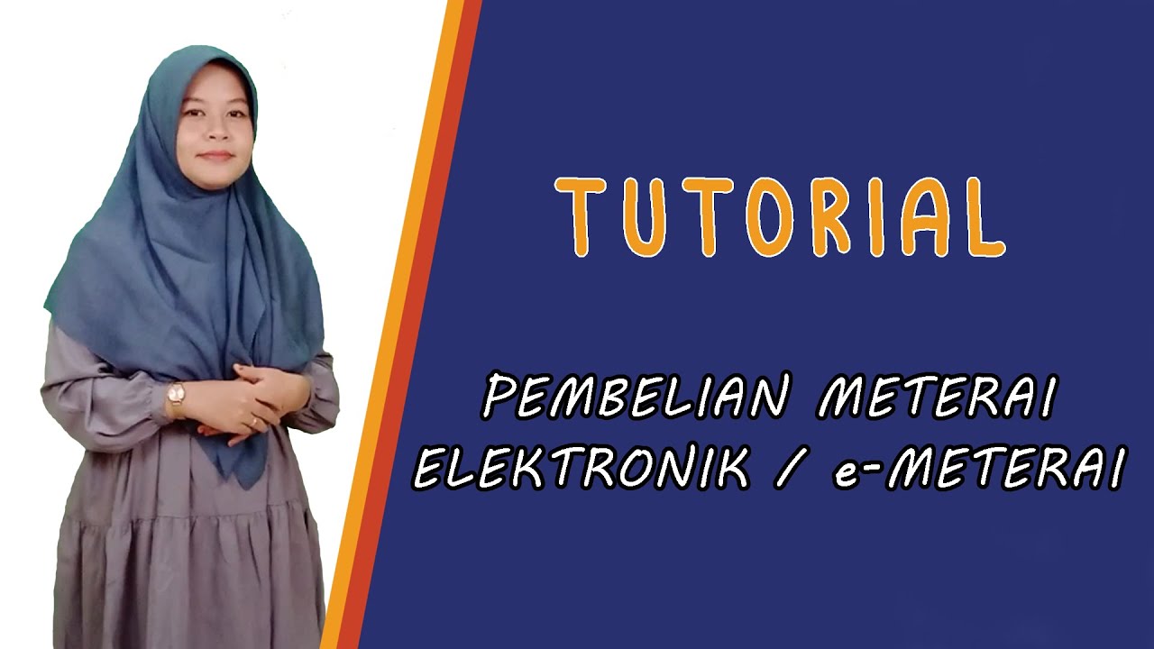 TUTORIAL ||| Pembelian Meterai Elektronik atau e-Meterai - YouTube