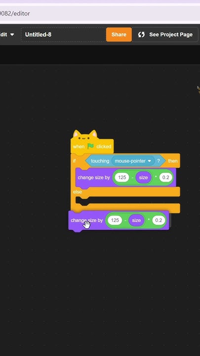 How to make a smooth button effect in scratch #scratch #coding - YouTube