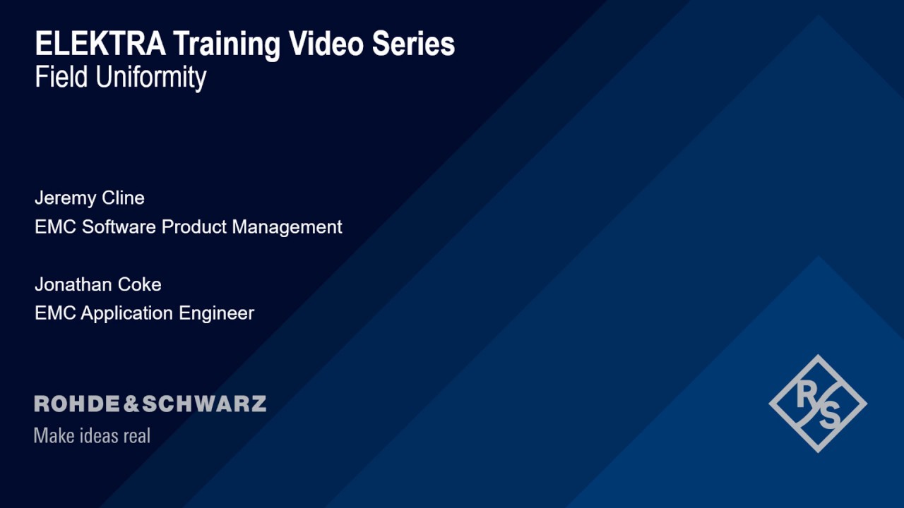 Setting up an ELEKTRA EMS Measurement: Field Uniformity - YouTube