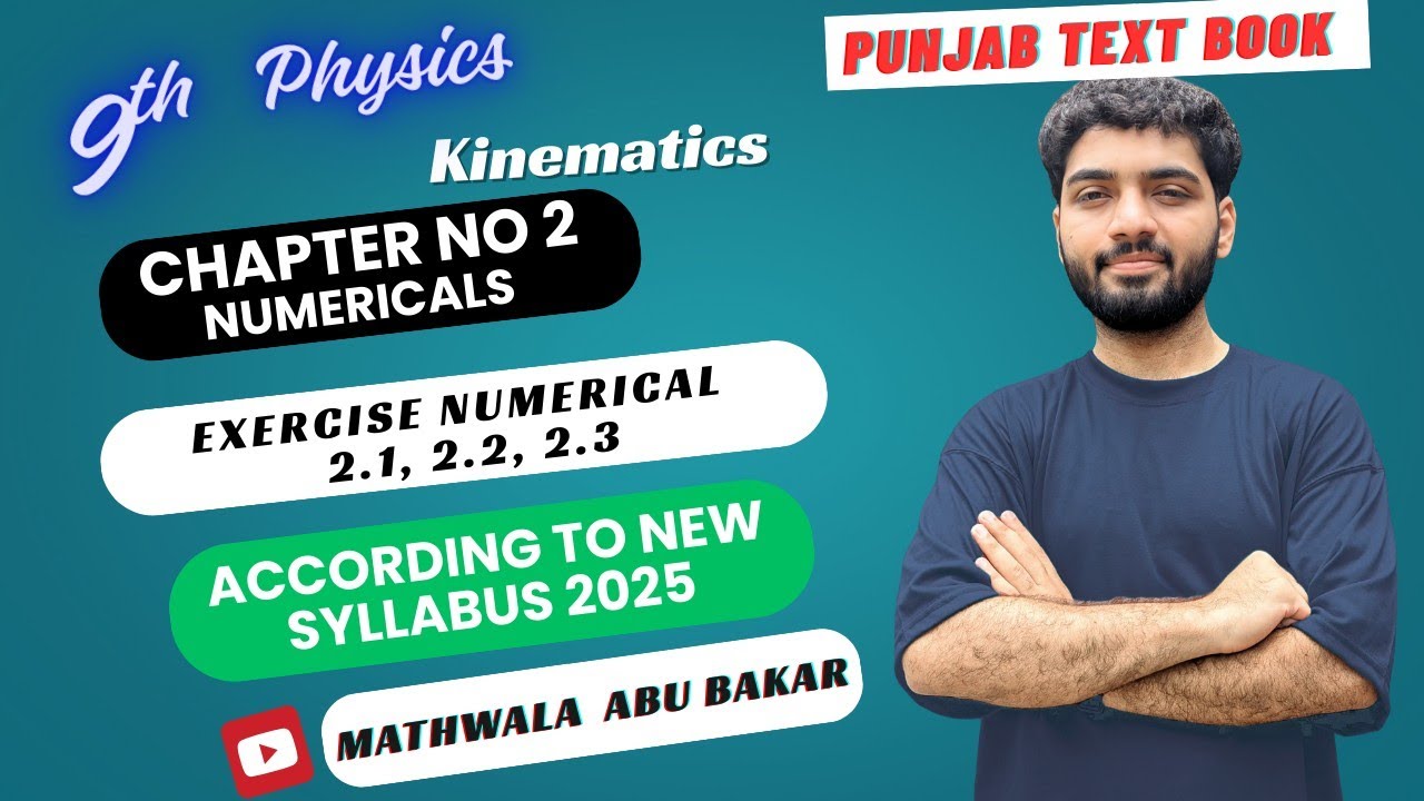 Exercise Numerical 2.1–2.3 | Speed → Time, Average Acceleration | Class ...