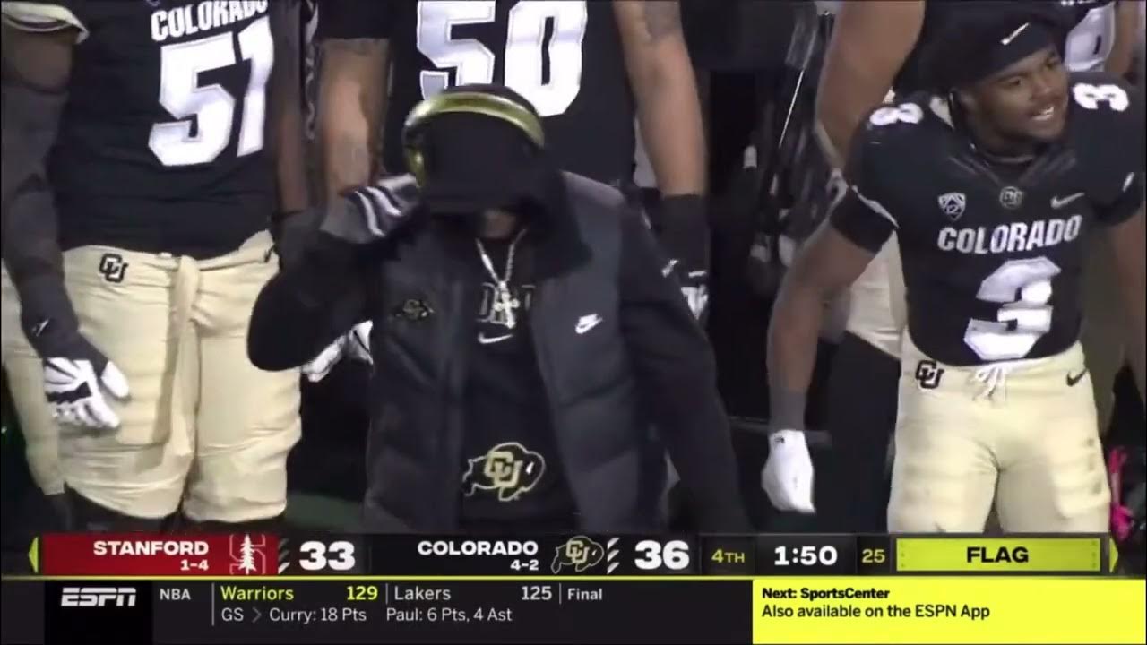 Stanford ties the games up with a 99 yard drive Colorado vs Stanford - YouTube