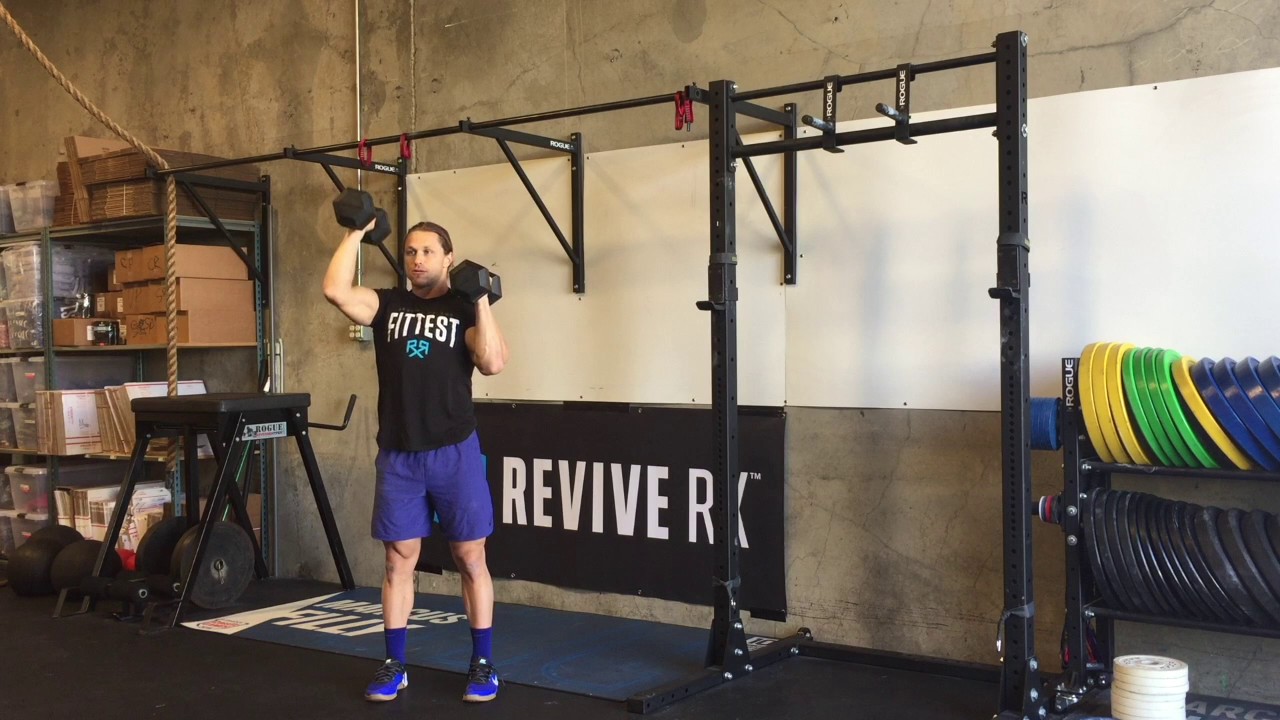 Dumbbell Alternating Press - YouTube