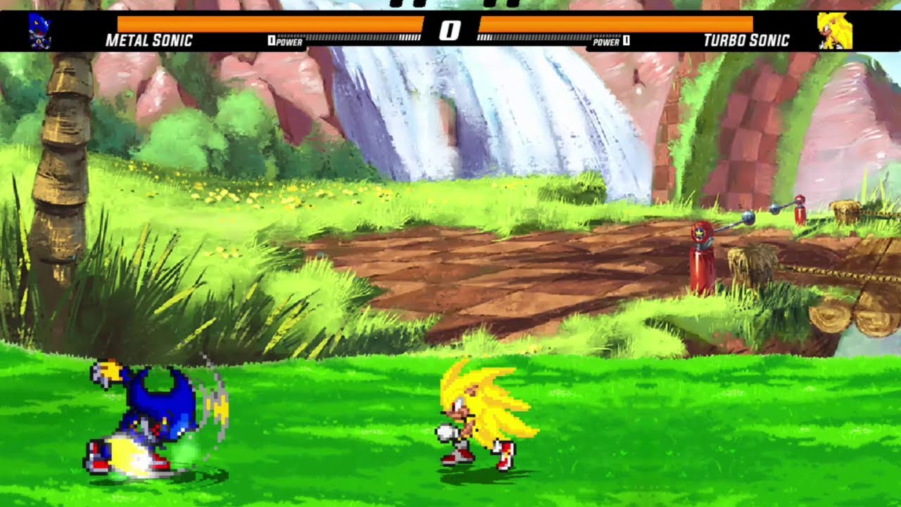 Metal Sonic VS Turbo Sonic I Sonic Mugen - YouTube