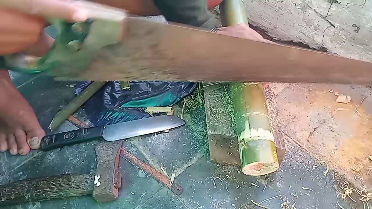 mobil tradisional dari bambu - YouTube