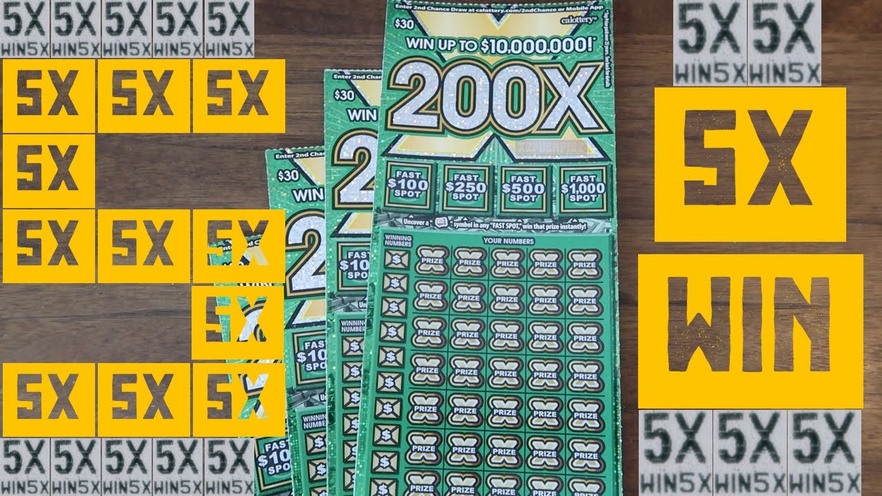 5X WIN! 5X WIN! 5X WIN! 5X WIN! 5X WIN! 200X $30 Lotto Scratcher ...